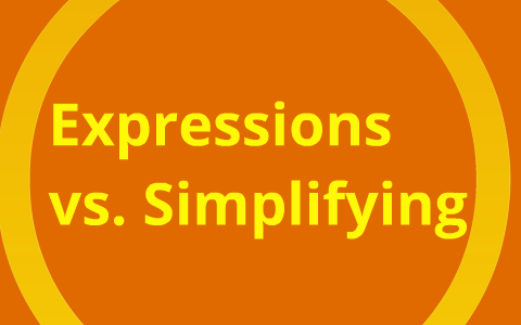 6/7) Evaluating vs. Simplifying and Expressions vs. Equations by Tori w ...