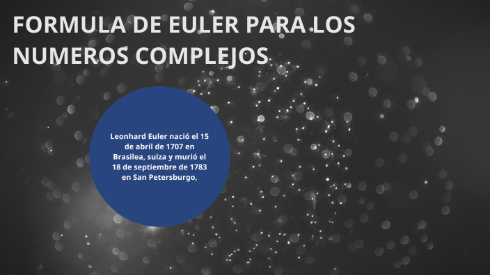 Formula de Euler para los números complejos by Paola Andrea Escobar ...