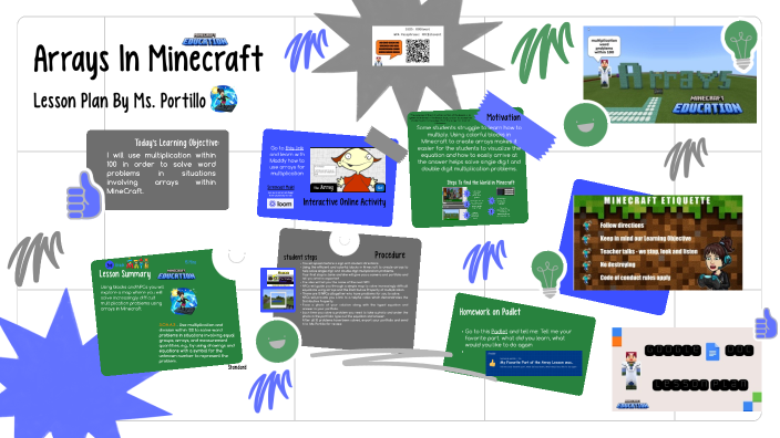 Arrays in Minecraft by hortencia portillo on Prezi