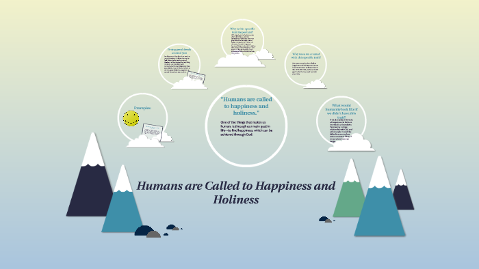 "Humans are called to happiness and holiness." by Maxine Oco on Prezi
