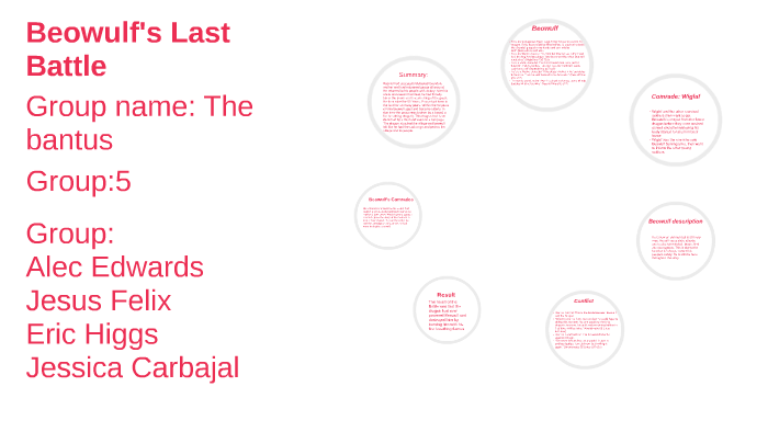 Beowulf's Last Battle by jesus felix on Prezi