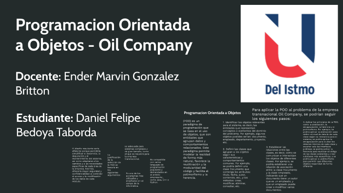 POO by DANIEL BEDOYA on Prezi