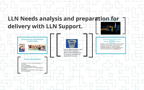 LLN Needs analysis and preparation for delivery with LLN Sup by ...