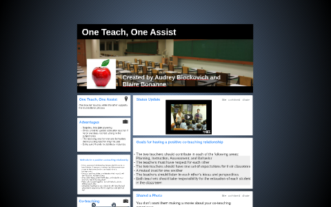 One Teach, One Assist by Audrey Blockovich on Prezi