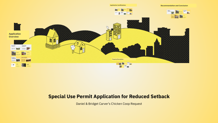 Special Use Permit Application for Reduced Setback by Jeanne Sgroi on Prezi