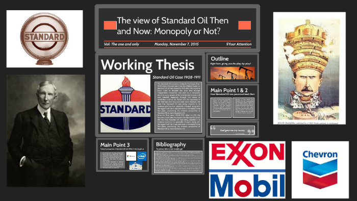 The view of Standard Oil Then and Now: Monopoly or Not? by Paul ...