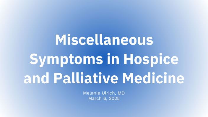 Miscellaneous Symptoms by Melanie Ulrich on Prezi