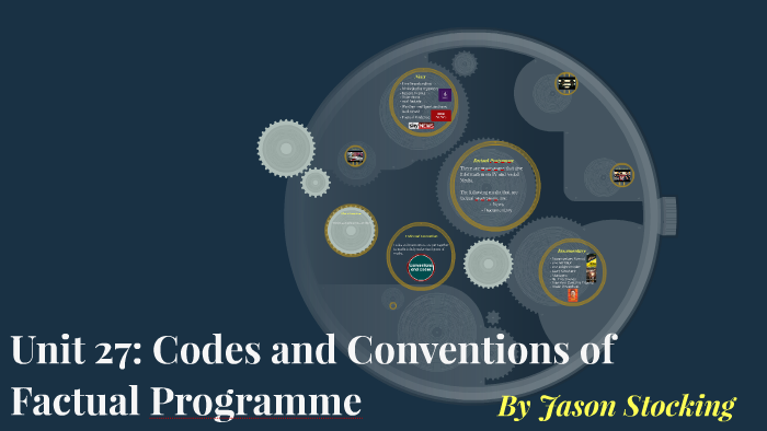 Unit 27: Codes and Conventions of Factual Programme by Jason Stocking ...