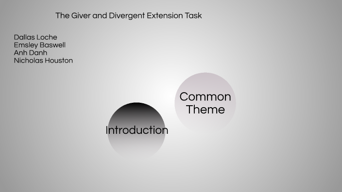 The Giver/Divergent Ext. Task by Emsley Baswell on Prezi