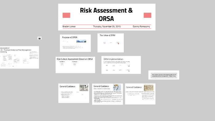Risk Assessment & ORSA by on Prezi