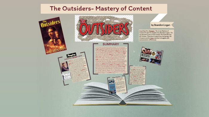The OUTSIDERS: Theme Analysis by Brandon Logan on Prezi