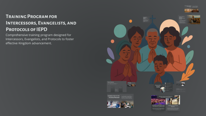 Training Program for Intercessors, Evangelists, and Protocols of IEPD ...