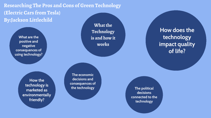 Researching the Pros and Cons of Green Technology by Alana Littlechild ...