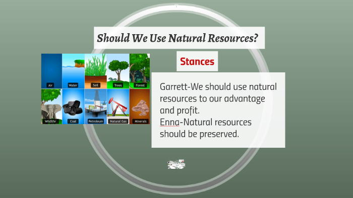 Should We Use Natural Resources? by Garrett Palow