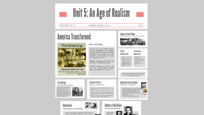 Unit 5: An Age of Realism by Ashley Calbert on Prezi
