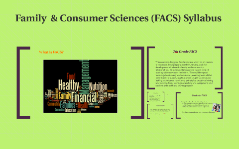 Family & Consumer Sciences (FACS) Syllabus by Sheri Armstrong on Prezi