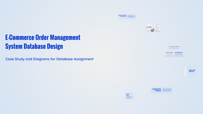 E-Commerce Order Management System Database Design by ahmad balhas on Prezi