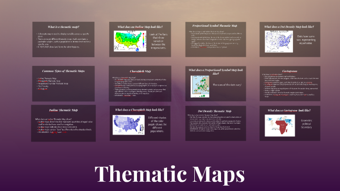Thematic Maps by APHG Review on Prezi