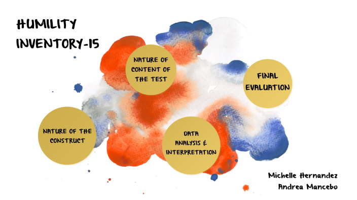 Profile a Test - Humility by Michelle Hernandez on Prezi