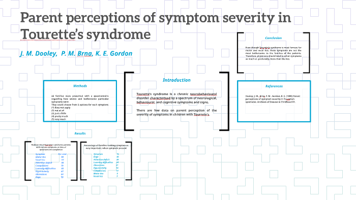 Parent perceptions of symptom severity in Tourette’s syndrom by ...
