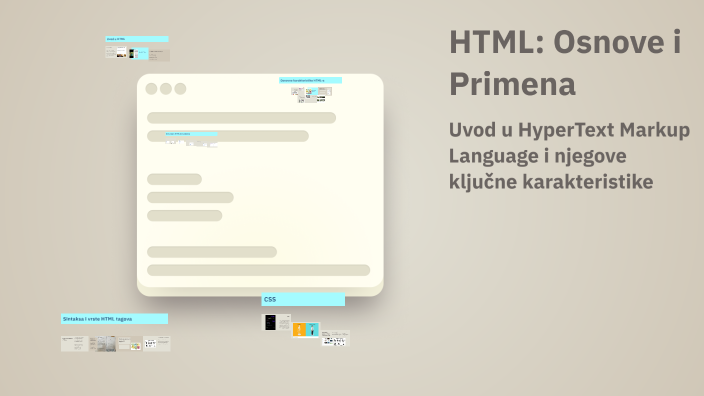 HTML: Osnove i Primena by Dominik Cvenarski on Prezi