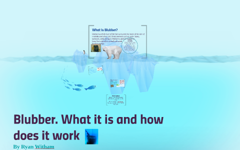 Blubber. What it is and how does it work by ryan witham on Prezi