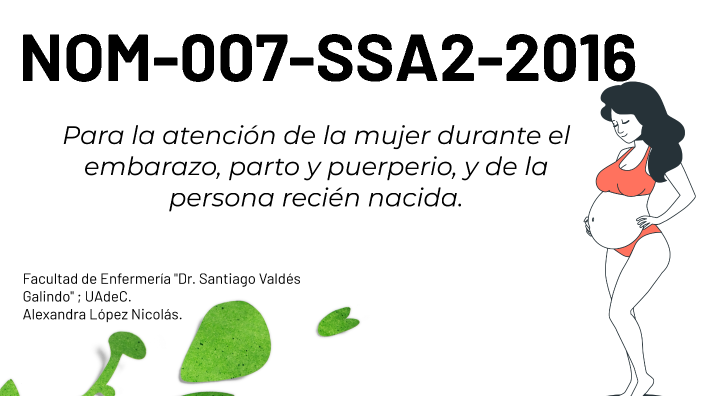 Norma Oficial Mexicana NOM-007-SSA2-1993, Atención de la mujer durante el embarazo, parto y ...