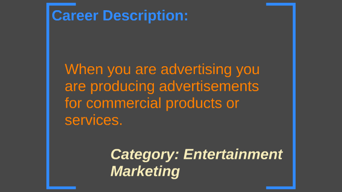 Career Description: by Makayla Sanders on Prezi