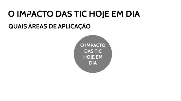 O IMPACTO DAS TIC HOJE EM DIA by Rodrigo Henriques on Prezi