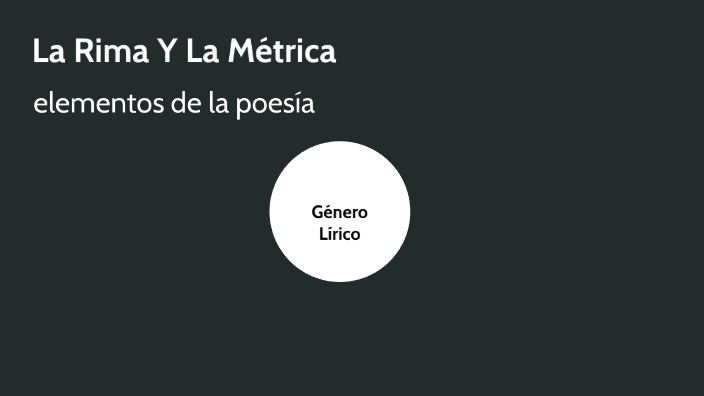 LA RIMA Y LA MÉTRICA by KHADRA ABDUL-RAHIN SANABRIA on Prezi