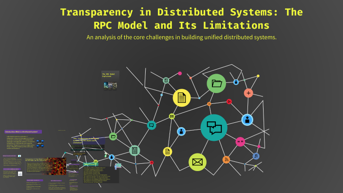 Transparency in Distributed Systems: The RPC Model and Its Limitations ...