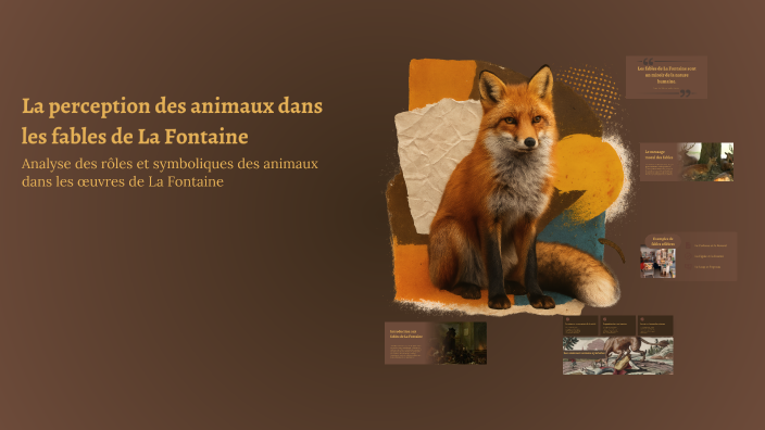La perception des animaux dans les fables de La Fontaine by tom delait ...