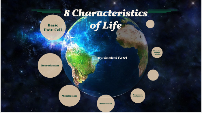 8 Characteristics of Life by Shalini Patel on Prezi
