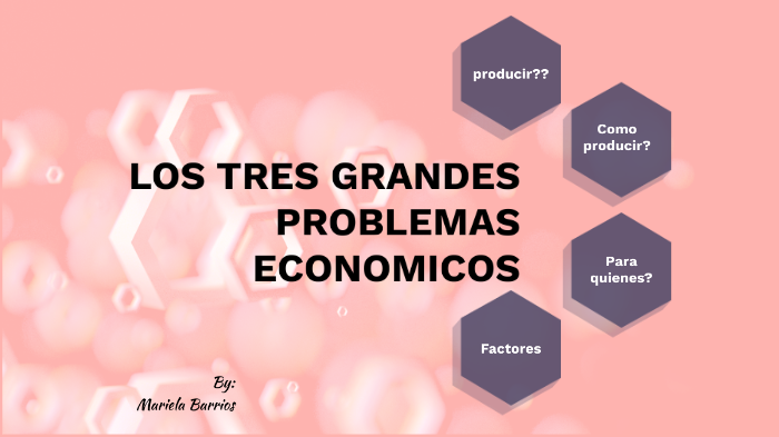 Los Tres Grandes Problemas Económicos By Mariela Barrios On Prezi