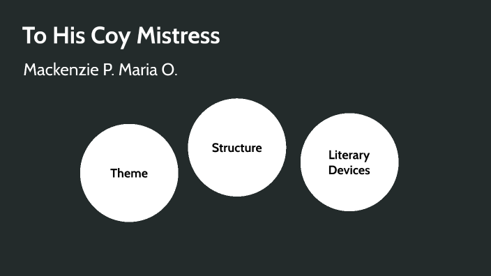 To His Coy Mistress by Mackenzie Parr on Prezi