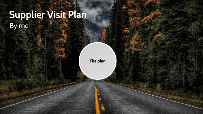 Supplier Visit Plan by on Prezi