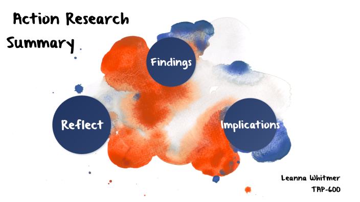 Action Research Summary and Presentation by Leanna Whitmer on Prezi