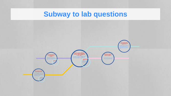 Subway to lab questions by Jennifer Padron on Prezi