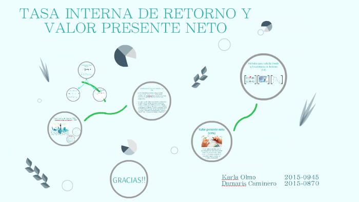 TASA INTERNA DE RETORNO Y VALOR PRESENTE NETO by Karla Olmo on Prezi
