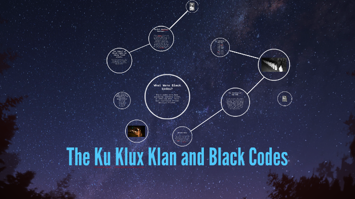 The Ku Klux Klan and Black Codes by Tyson Cram on Prezi