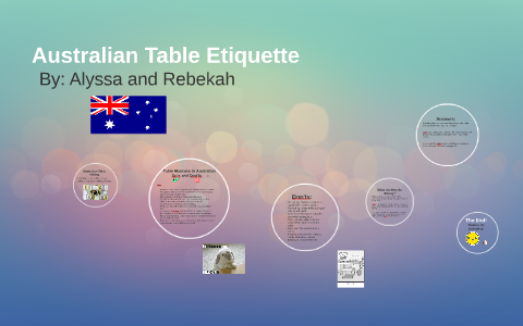Australian Table Etiquette by rebekah hands on Prezi