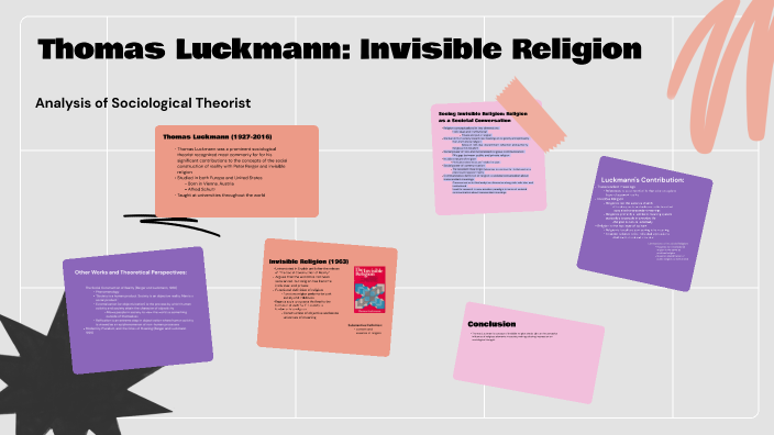 Thomas Luckmann: SOC 400 Analysis by Grace Hite on Prezi
