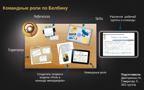 Командные роли по Белбину by Lidia Smirnova on Prezi