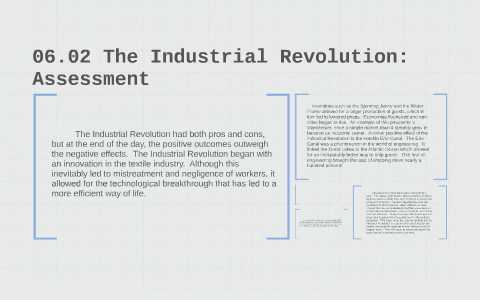 06.02 The Industrial Revolution: Assessment by Caitlin Knowles on Prezi