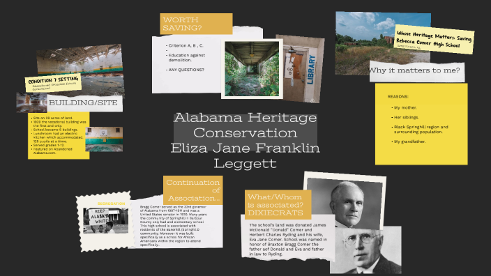 Whose History Matters: Saving Rebecca Comer High by Eliza Franklin ...