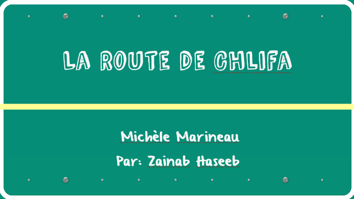 La Route de Chlifa by Zainab Haseeb on Prezi