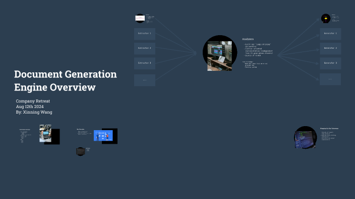 Document Generation Engine Overview by Xinning Wang on Prezi