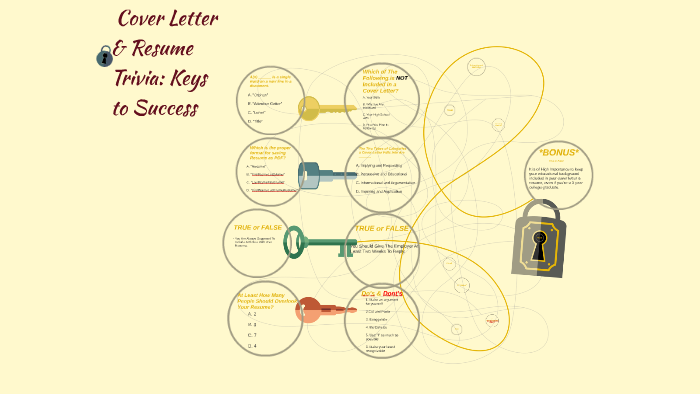 Cover Letter & Resume Trivia: Keys to Success by Alicia Leggett on Prezi