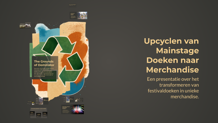Upcyclen van Mainstage Doeken naar Merchandise by iris on Prezi