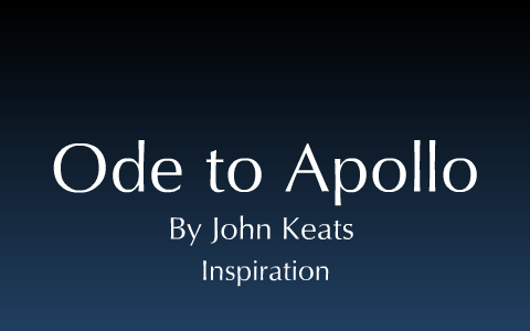 Ode to Apollo by Brian Lee on Prezi